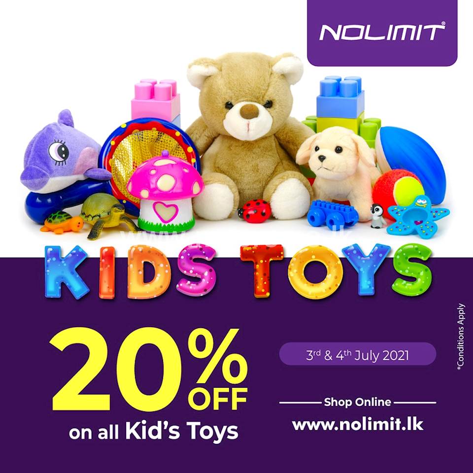 20% OFF on All Kids Toys & Games! Exclusively at NOLIMIT Online